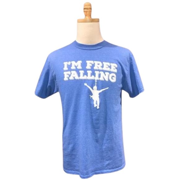 Shirts | Im Free Falling Tarrant County Fall Festival Blue And White ...